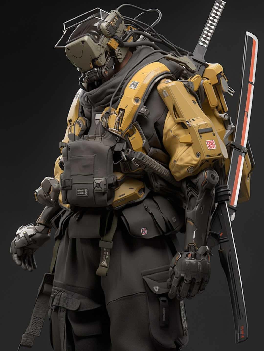 Cyberpunk character explorations – Whispers & Giants