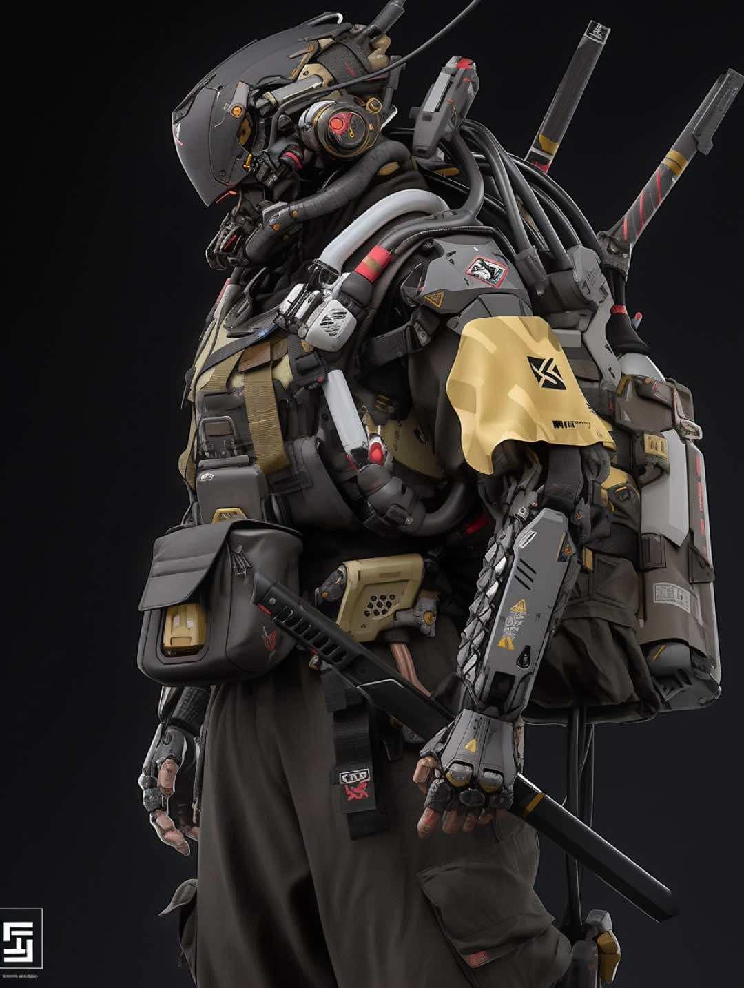 Cyberpunk character explorations – Whispers & Giants