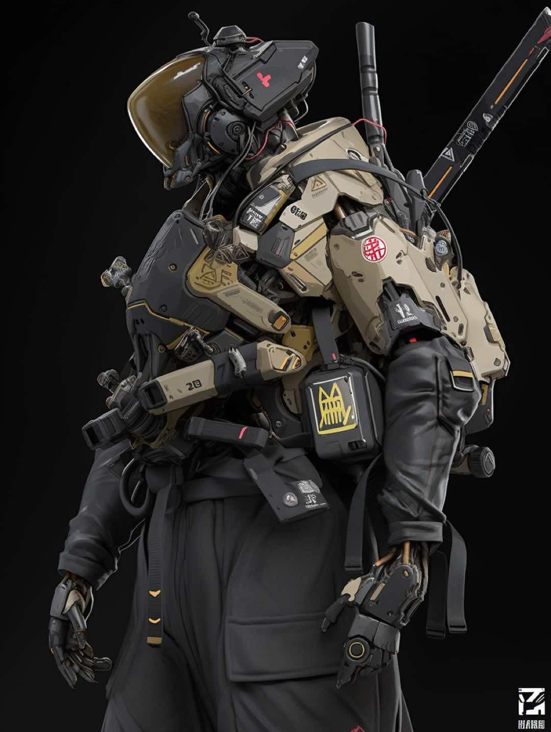 Cyberpunk character explorations – Whispers & Giants