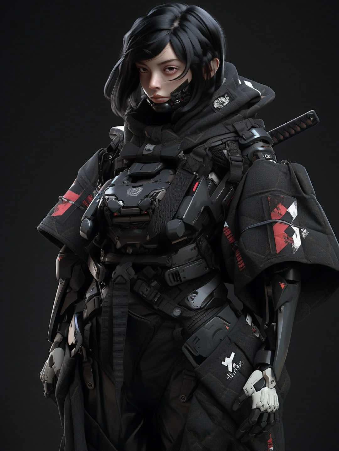 Cyberpunk character explorations – Whispers & Giants